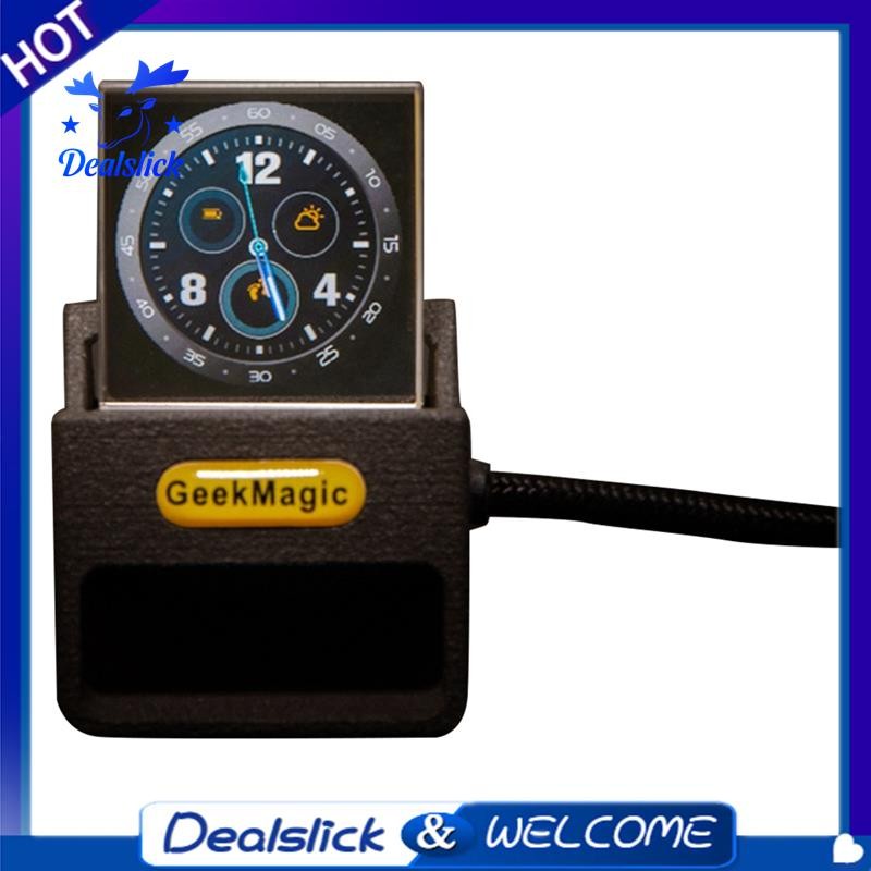 DealslickGeekMagic ใหม่ HelloCubic คริสตัลสภาพอากาศ Bitcoin สต็อกราคา Ticker Tracker นาฬิกา Mini ...