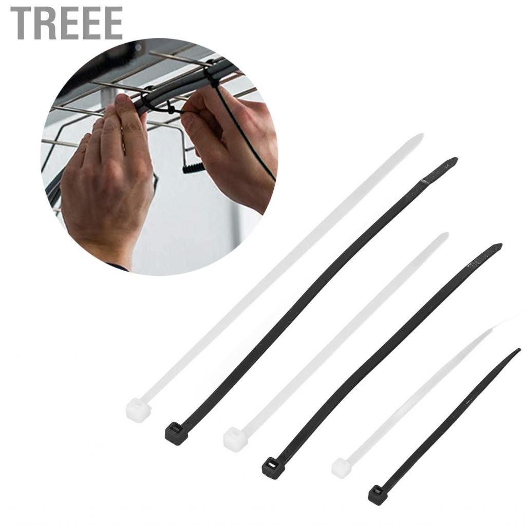 Treee Cable Zip Ties Tie Kit ทนอุณหภูมิสูง 4 6 8in เป็นมิตรกับ ...