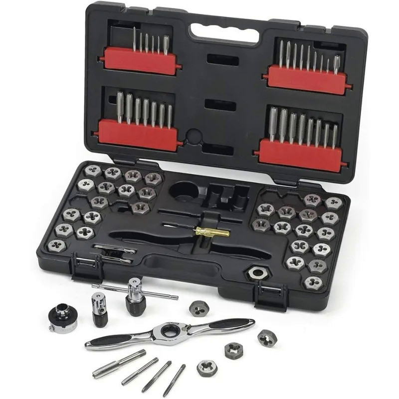 GEARWRENCH 77 Piece SAE/Metric Ratcheting Tap and Die Set -3887 ...
