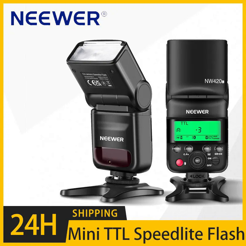 Neewer NW420 MINI 2.4G TTL hss Speedlite Flash สำหรับ Sony สำหรับ Canon ...