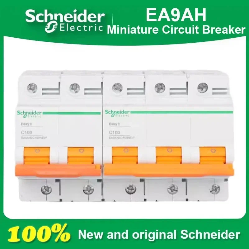 Original Schneider EA9AH 3P 4P 2P esay9 E9 เบรกเกอร์ขนาดเล็ก C ประเภท D ประเภท C80A C100A C125A ...