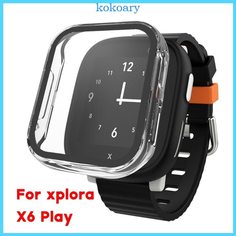 Kok Smartwatch Housing ฟิล์มกระจกนิรภัย Hard Cover สําหรับ Xplora X6 ...