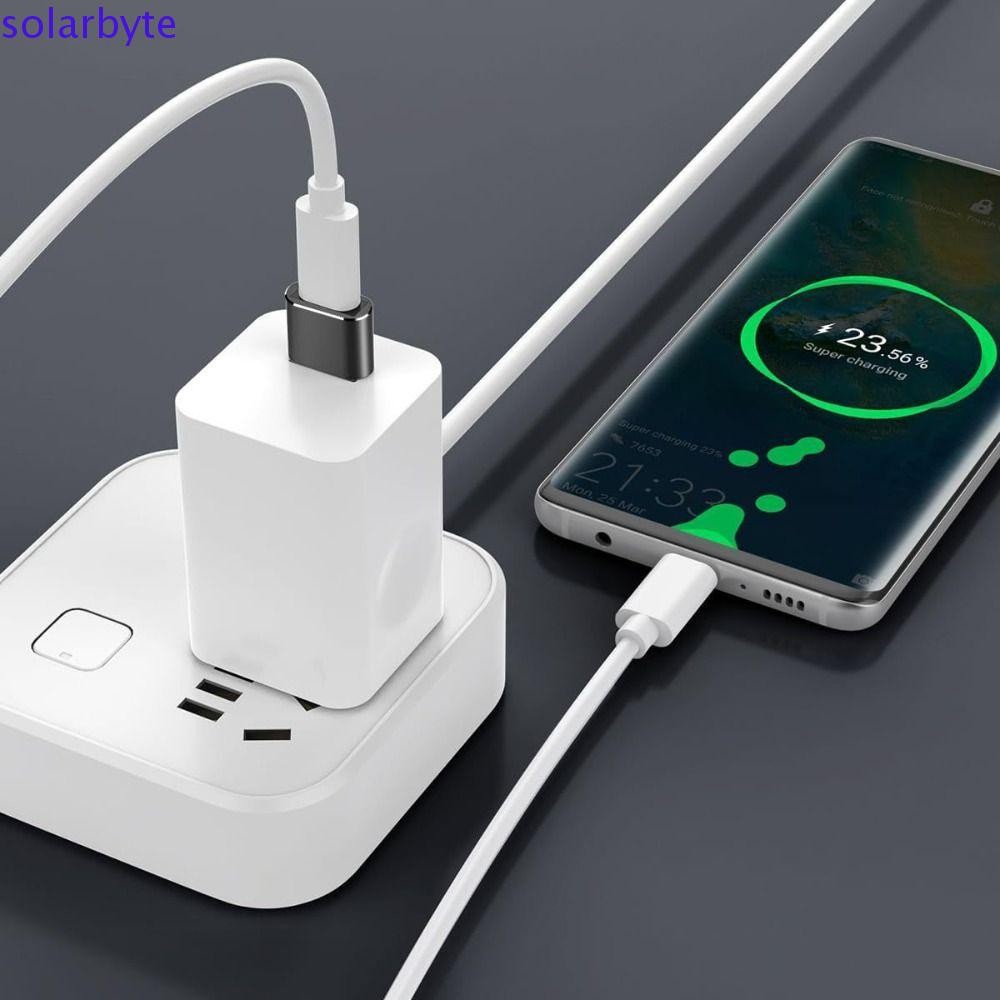 Solarbyte อะแดปเตอร์ USB Type C 5 ชิ้น, อลูมิเนียมอัลลอยด์ Mini OTG Data Adapter, ข้อมูลชาร์จแบบ ...