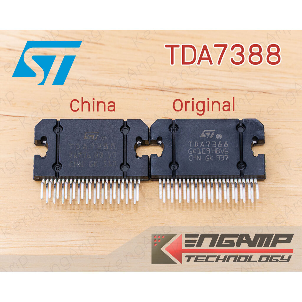 TDA7388 STmicroelectronics 4 x 45 W quad bridge car radio amplifier | Shopee Thailand