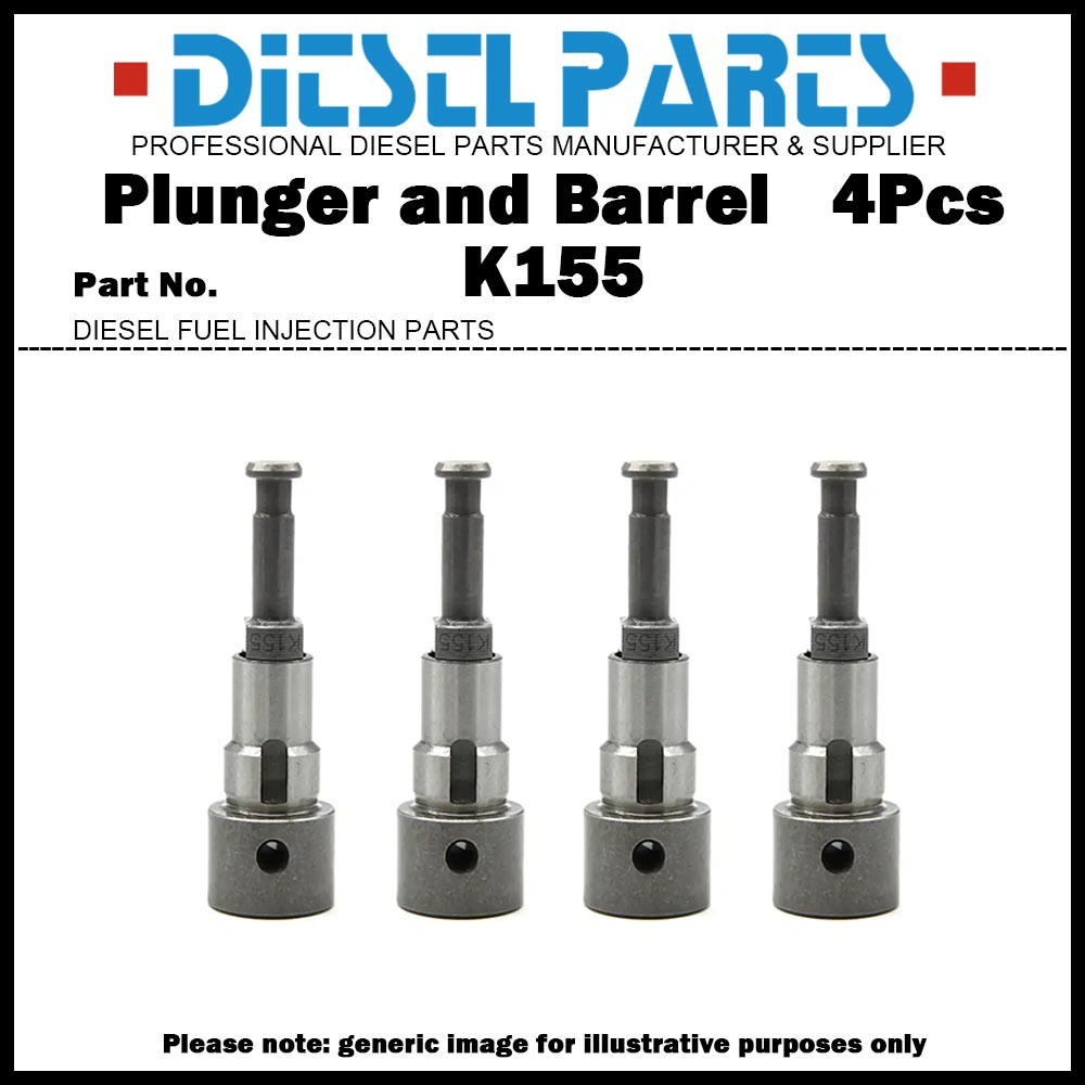 4Pcs/Set ลูกปั้มน้ำมันเชื้อเพลิง อะไหล่ Plunger K155 140153-4320 ...