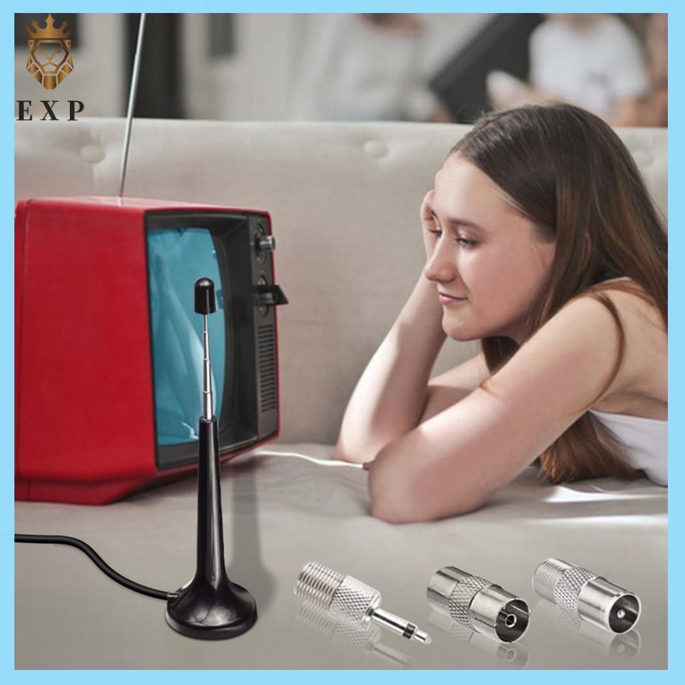 [explosion1.th] เสาอากาศแบบยืดไสลด์ FM กําลังสูง 75 โอห์ม DAB เสาอากาศ FM พร้อมอะแดปเตอร์ 3 ตัว ...