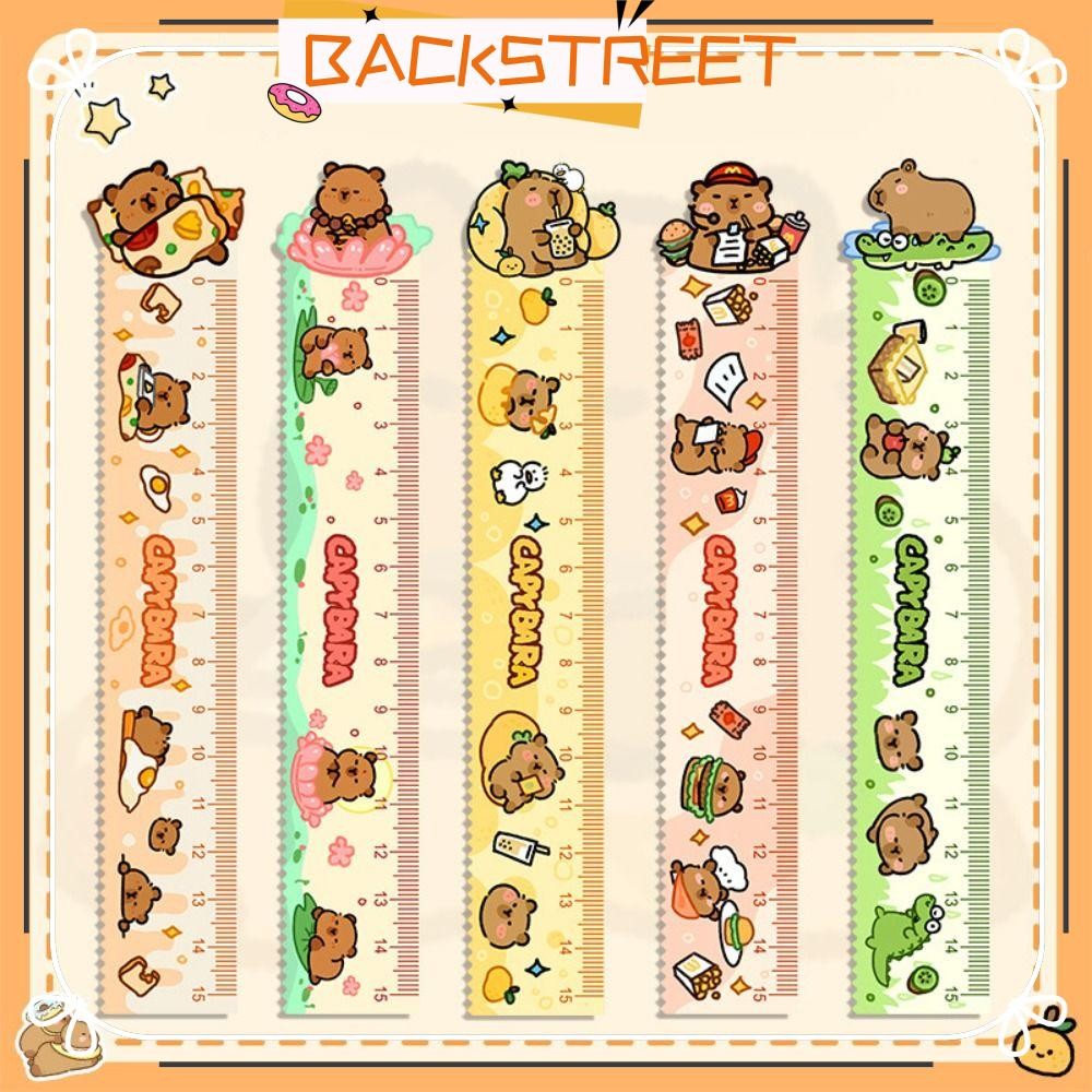 BACKSTAGE Capybara Ruler, School Office Supplies Wavy Lines Drawing ...