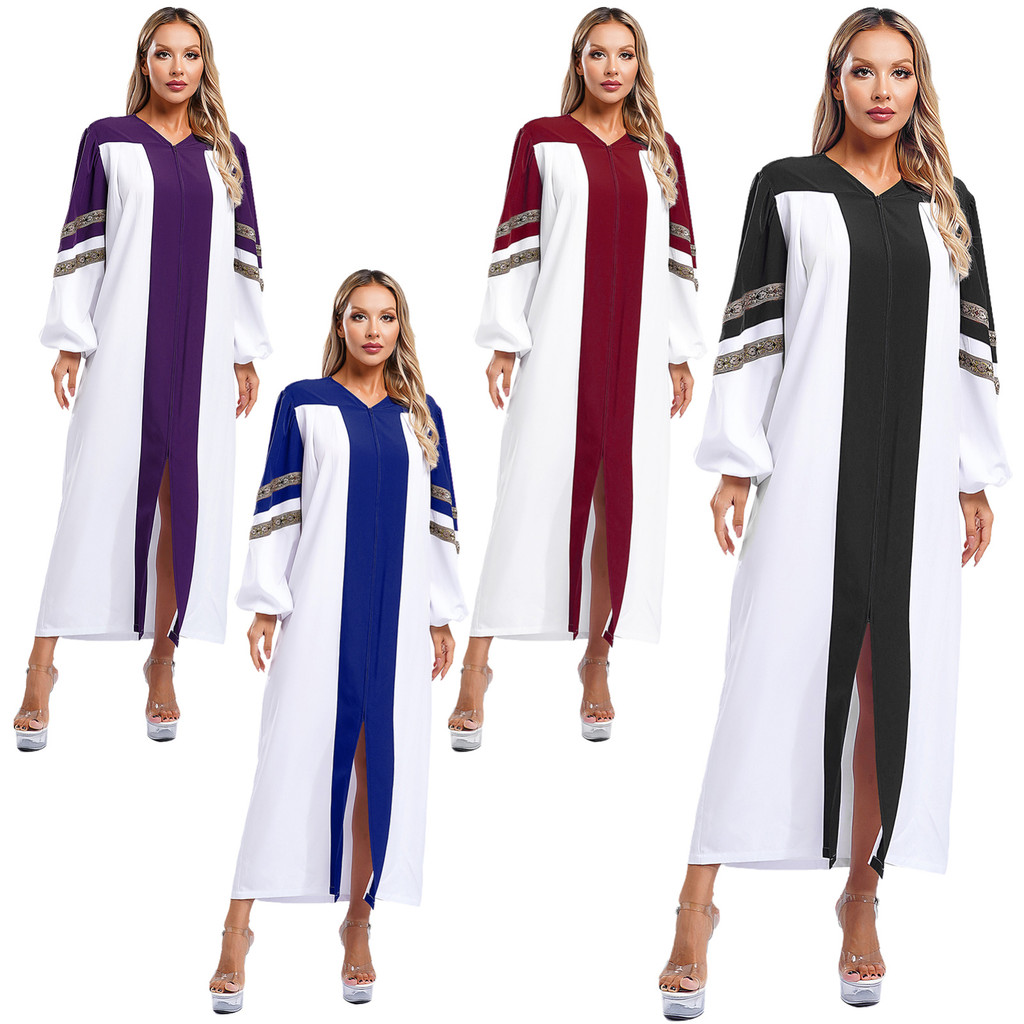 Yeahdor Unisex สตรี Mens Choir Robe ฮาโลวีนคอสเพลย์ Theme Party เครื่อง ...