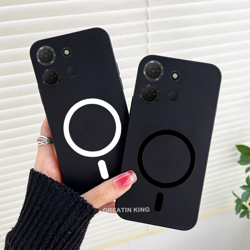 Tcl 503 501 502 K11 T432W 505 T509K T5094 เคสโทรศัพท์สีดํา Matte Soft ...