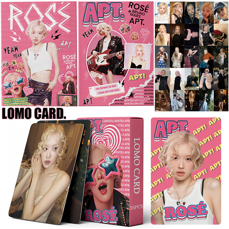 Hot 55PCS LOMO Card ROSE Photocard BLACKPINK การ์ดโฮโลแกรมอัลบั้มใหม่ ...