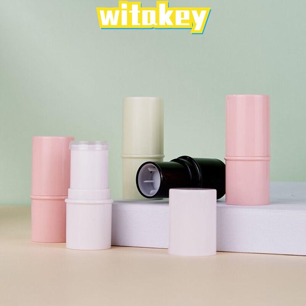 Witakey หลอดลิปสติกรีฟิล,ภาชนะเครื่องสําอางเปล่าขนาด 6 กรัมที่ทนทาน,ขวดครีมแข็ง ABS | Shopee ...