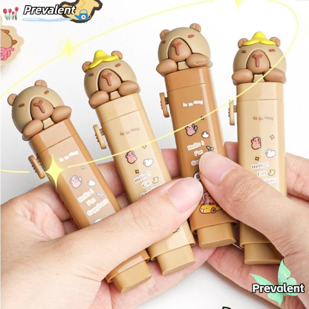 ยางลบยาง PREVA, Capybara ยางลบซิลิโคนแบบเปลี่ยนได้, Creative Push-pull ...