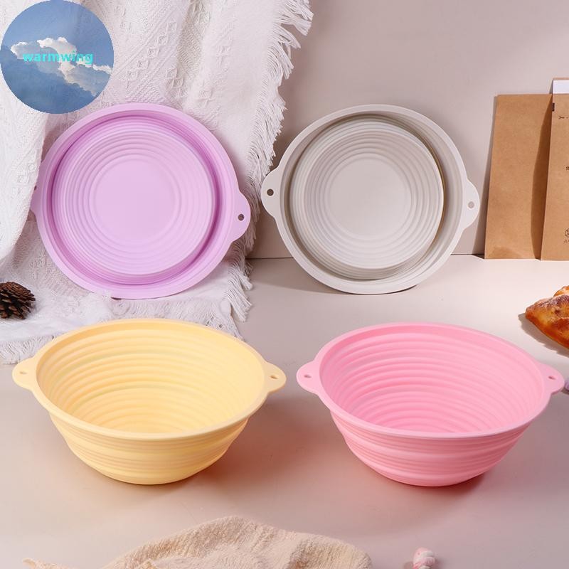 Warmwing 1 PC รอบขนมปัง Proofing ตะกร้าซิลิโคนแป้ง Proofing กล่องพับขนมปังหมักคอนเทนเนอร์แป้ง ...