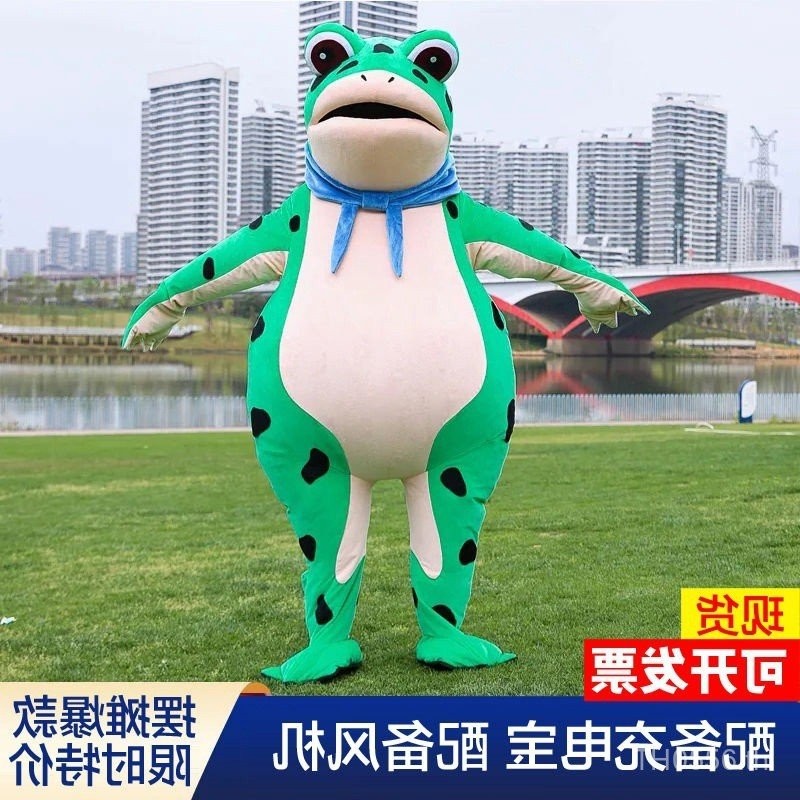 เครื่องแต่งกายกบการ์ตูนเสื้อผ้าเป่าลมและอุปกรณ์ประกอบฉากสำหรับเด็กการ ...