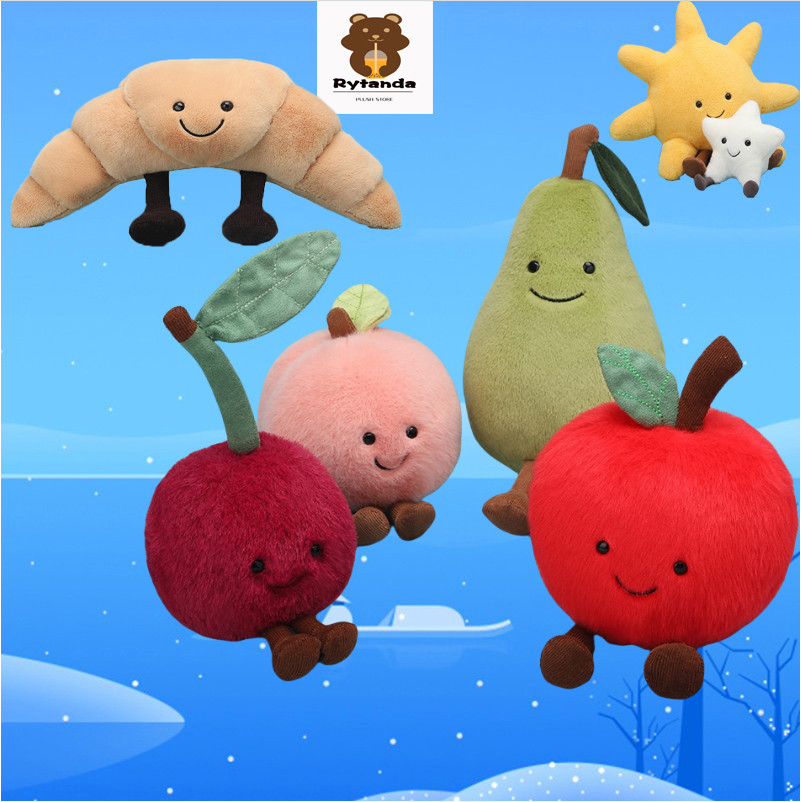 Rytanda Kawaii Apple Pear หมอนพีช Moon Sun Star Cherry Horns น่ารัก ...