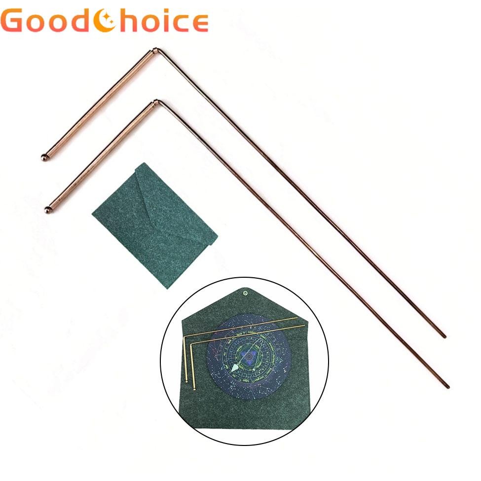 【Good】Brass Dowsing Rods Set for Water and Treasure Detection with ...