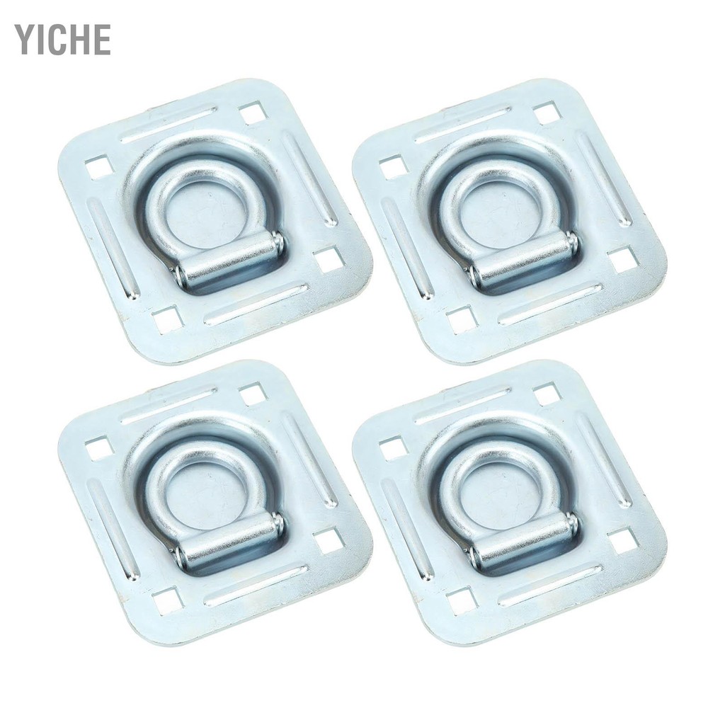 YiChe 4 ชิ้นโคมไฟ Tie Down D แหวน Heavy Duty 124x114 มิลลิเมตร Flush Mount Cargo Anchors สำหรับ ...