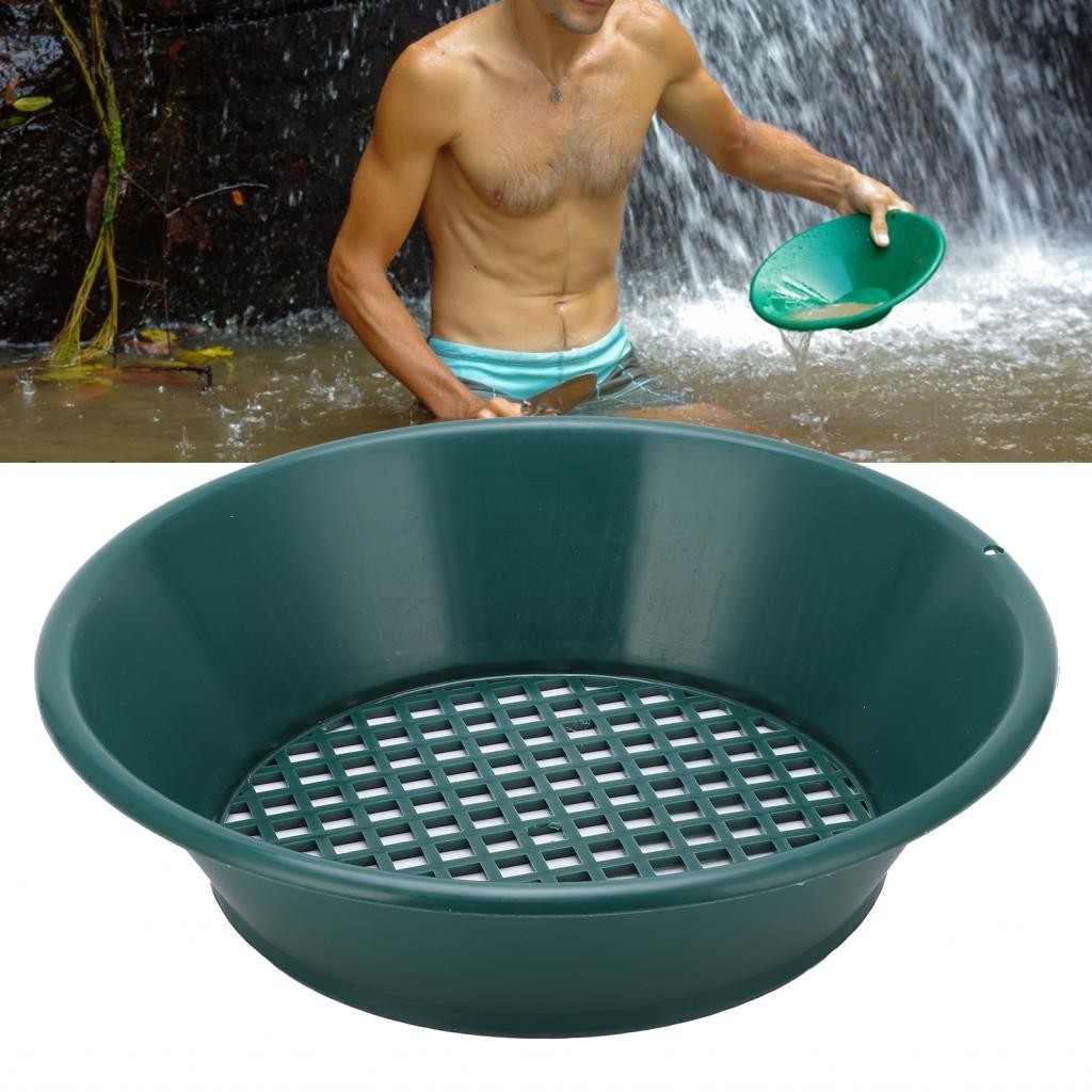 Gold Pan Bottom Grid Design ถาดตะแกรงขนาดกะทัดรัดและพกพาได้สำหรับ ...