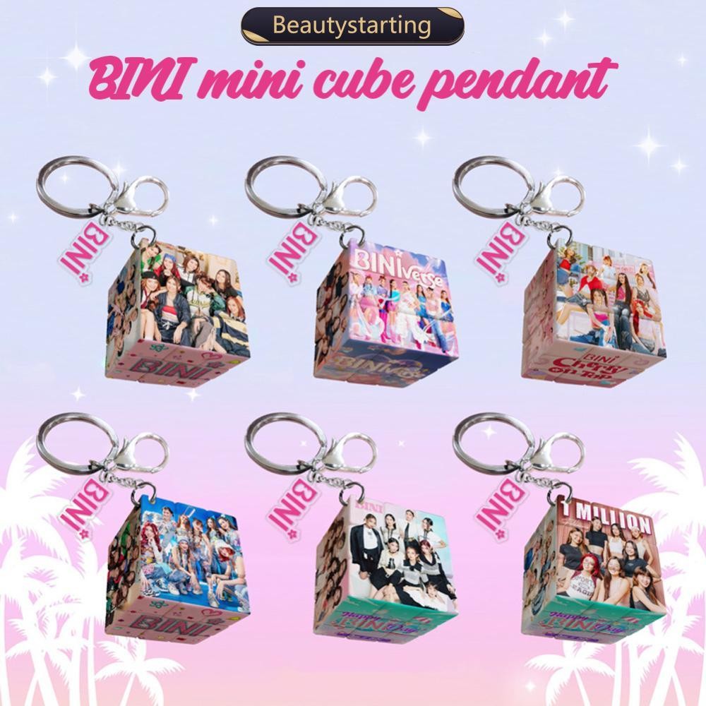 Beautystarting Girl Group Idol BINI Magic Cube พวงกุญแจกระเป๋าเป้สะพาย ...