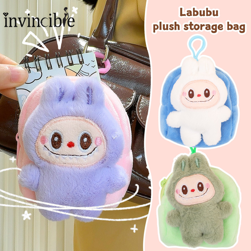 น่ารัก Anime Sheep Monsters Labubu กระเป๋าใส่เหรียญ - หูฟัง Small Items ...