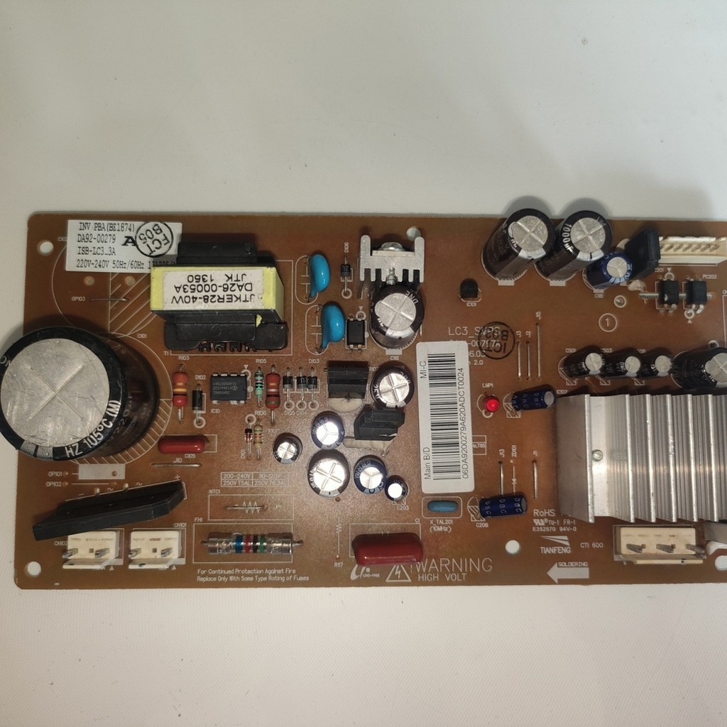 เหมาะสำหรับ Samsung แผงไฟบอร์ดอินเวอร์เตอร์ตู้เย็นDA41-00797A DA92 ...