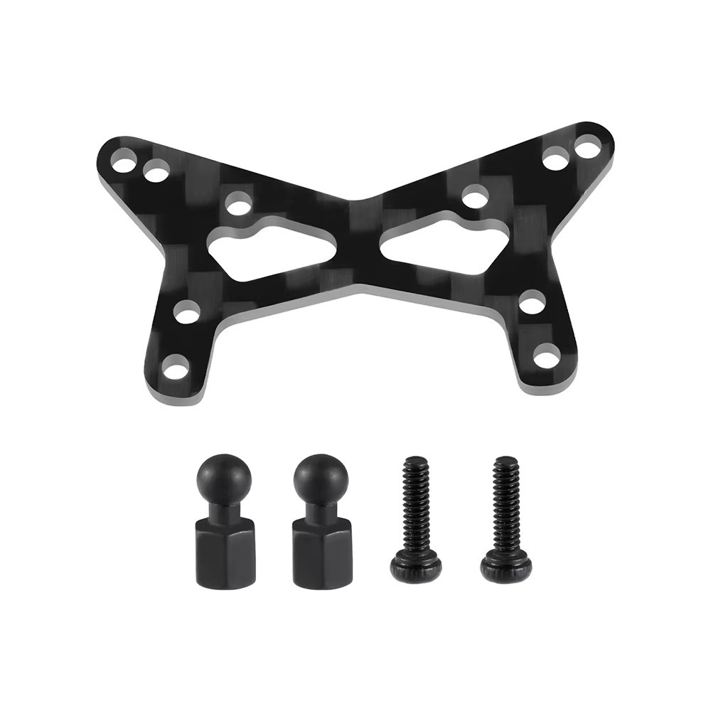 คาร์บอนไฟเบอร์ด้านหน้า Shock Mount สําหรับ 1/24 Micro-B RC Buggy ...