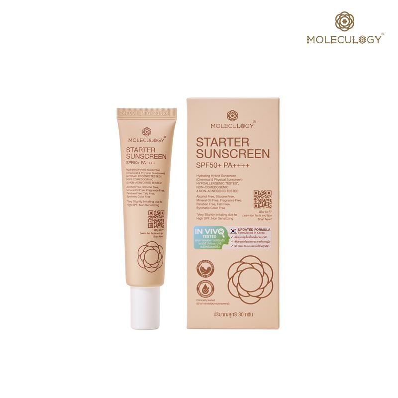 Moleculogy Starter Sunscreen SPF50+ PA++++ (30g) | Shopee Thailand