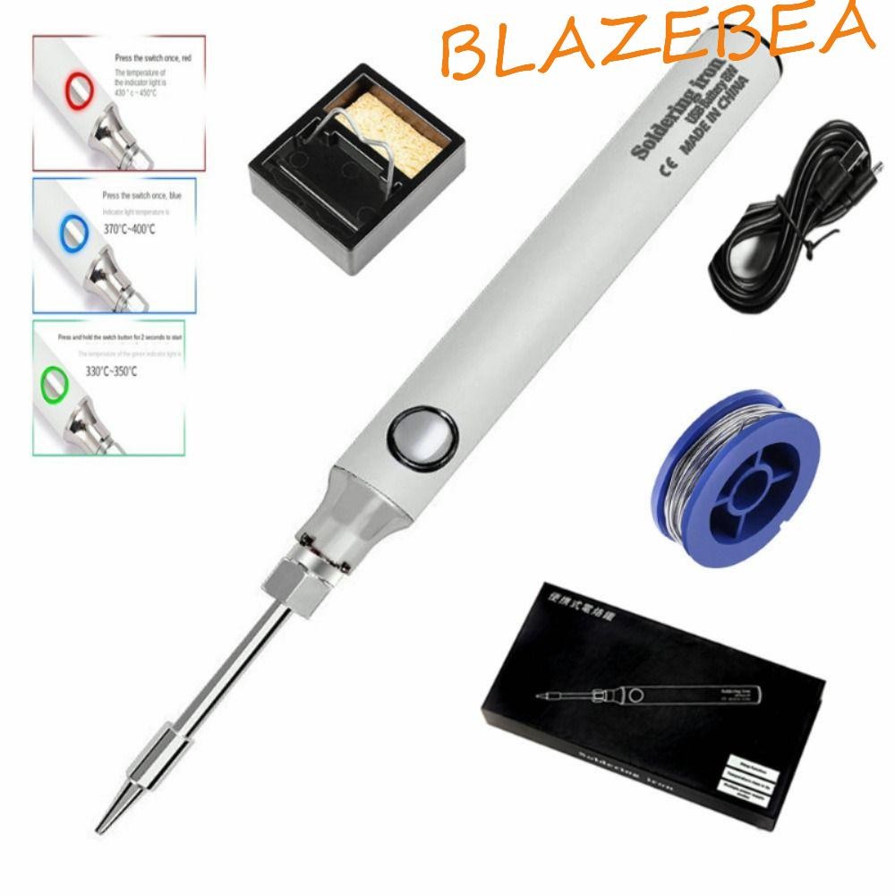 BLAZEBEA ไร้สายชาร์จหัวแร้งไฟฟ้า USB หัวแร้ง 5V 8W แบตเตอรี่ขับเคลื่อนเครื่องมือซ่อมเชื่อมแรงดัน ...