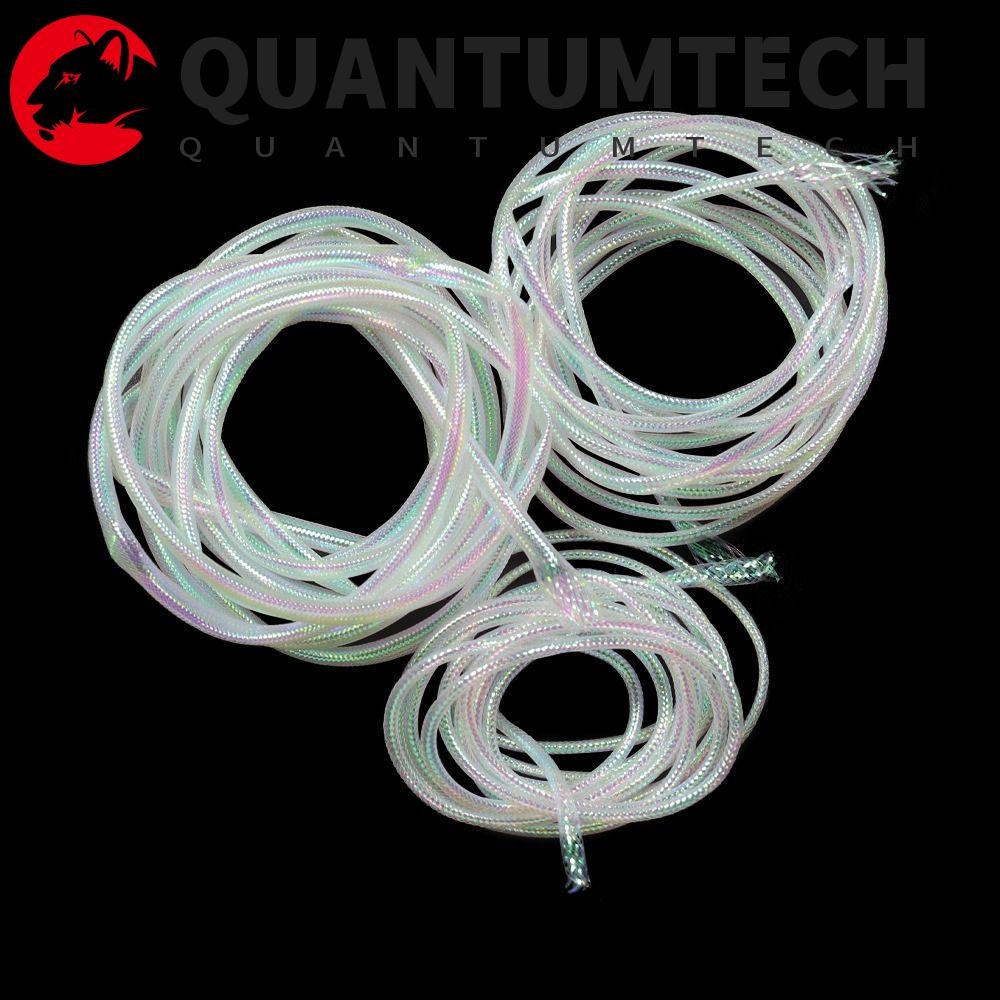 QUANTUMTECH ปลา Scale Body Tube เครื่องมือตกปลา 2 มม.4 มม.สีขาวมุกเหยื่อปลา 1M อุปกรณ์ตกปลาแฟลช ...