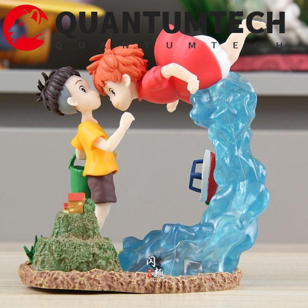 QUANTUMTECH Ponyo บน Cliff รูป, PVC ตุ๊กตา Gk รูปปั้น Sousky Seagal รูป, ของขวัญเด็ก 15 ซม.ของ ...