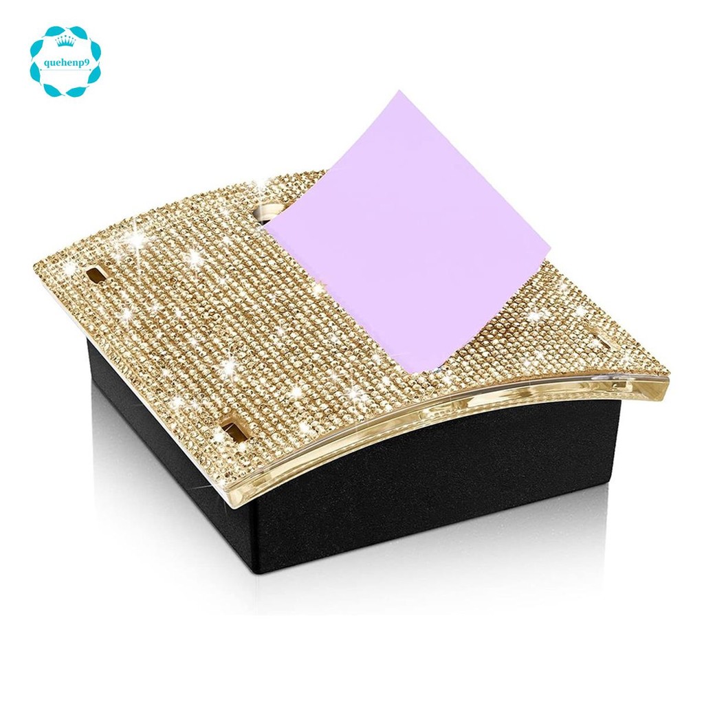[quehenp9]Rhinestone Self Stick Note Pad Holders 4 X 4 นิ้ว Memo Note ...