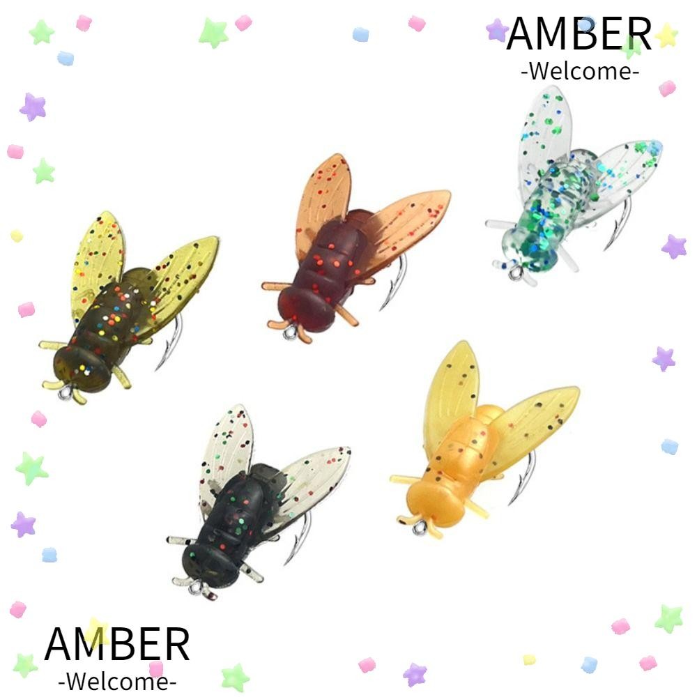 Amber 20PCS Bionic Fly Fishing Bait, Spinner Swim Baits Fly Fishing ...