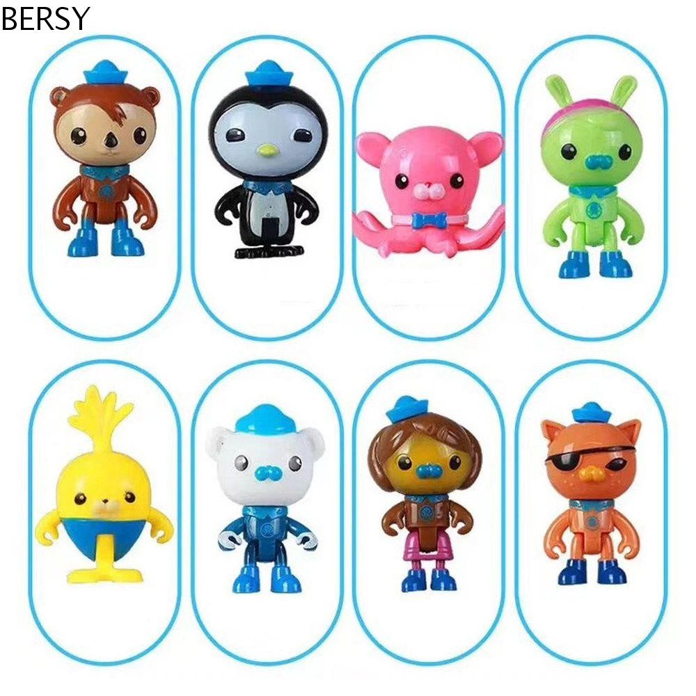 Bersy Octonauts Tweak 8 ชิ้น/ล็อตของเล่น Barnacles Peso Dashi Ocean ...