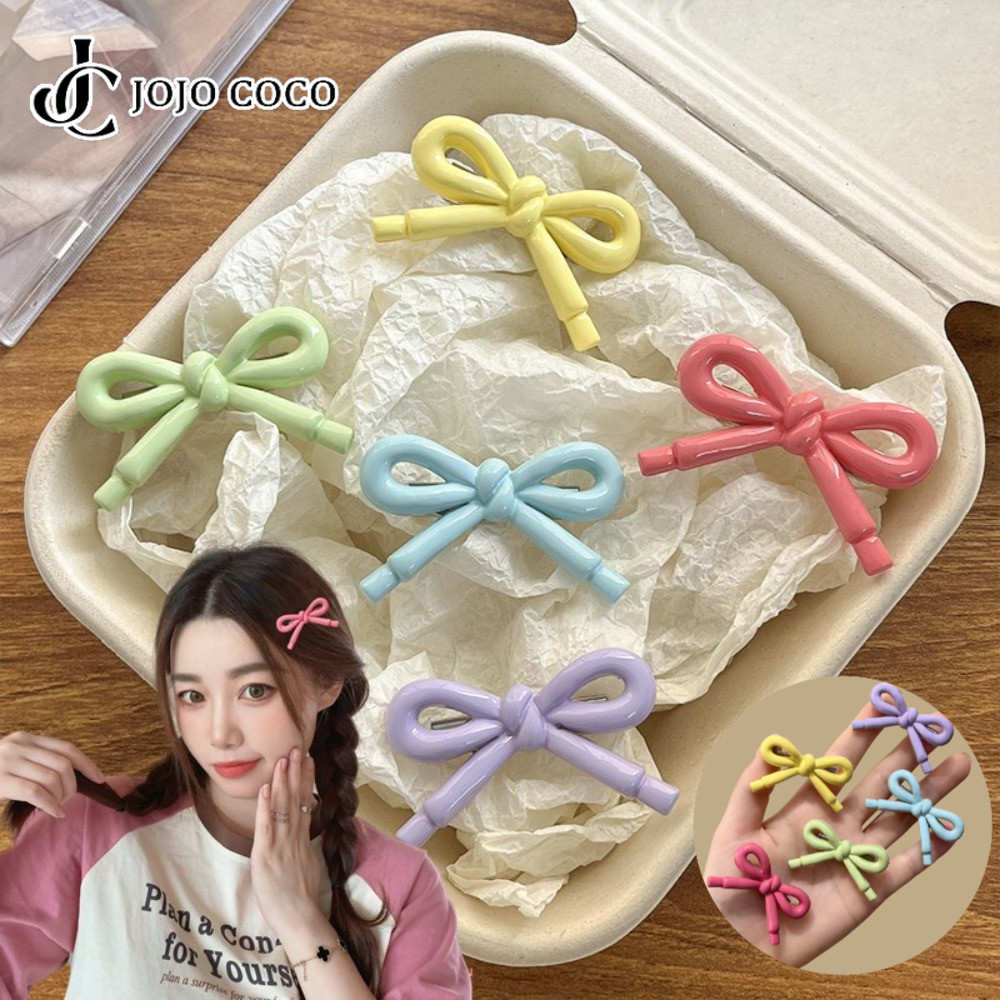 Jojo COCO คลิปปากเป็ดหวานและอเนกประสงค์สาวเหมือนโบว์กิ๊บติดผมหมุดหน้า ...