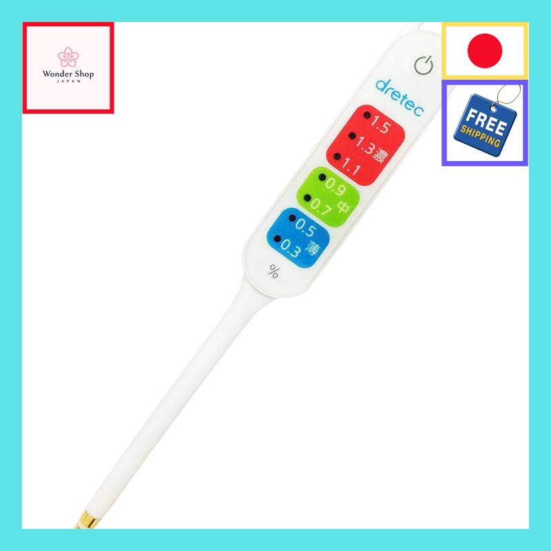 Dretec Health Salt Meter EN-900WT White【Direct from Japan】 | Shopee Thailand