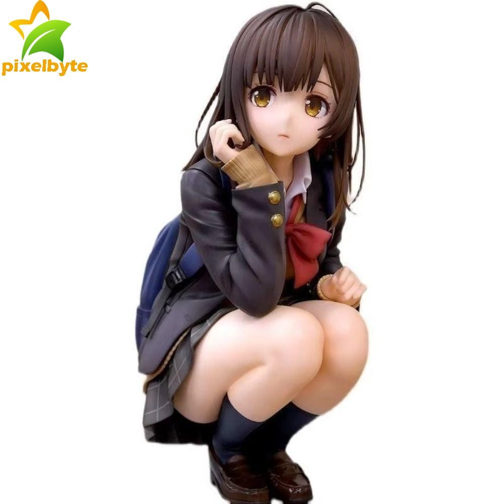 Pixelbyte Pick Up เด็กนักเรียนรุ่น, PVC ตุ๊กตาเครื่องประดับ Ogiwara Sayu รูป, ญี่ปุ่น 16 ซม.นั่ง ...