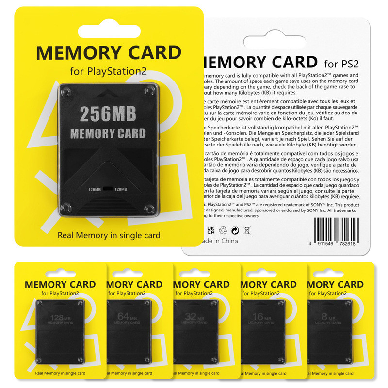 Memory card สำหรับ PS2 (เมม Ps2)(Save PS2)(เซฟ Ps2)(Playstation 2 ...