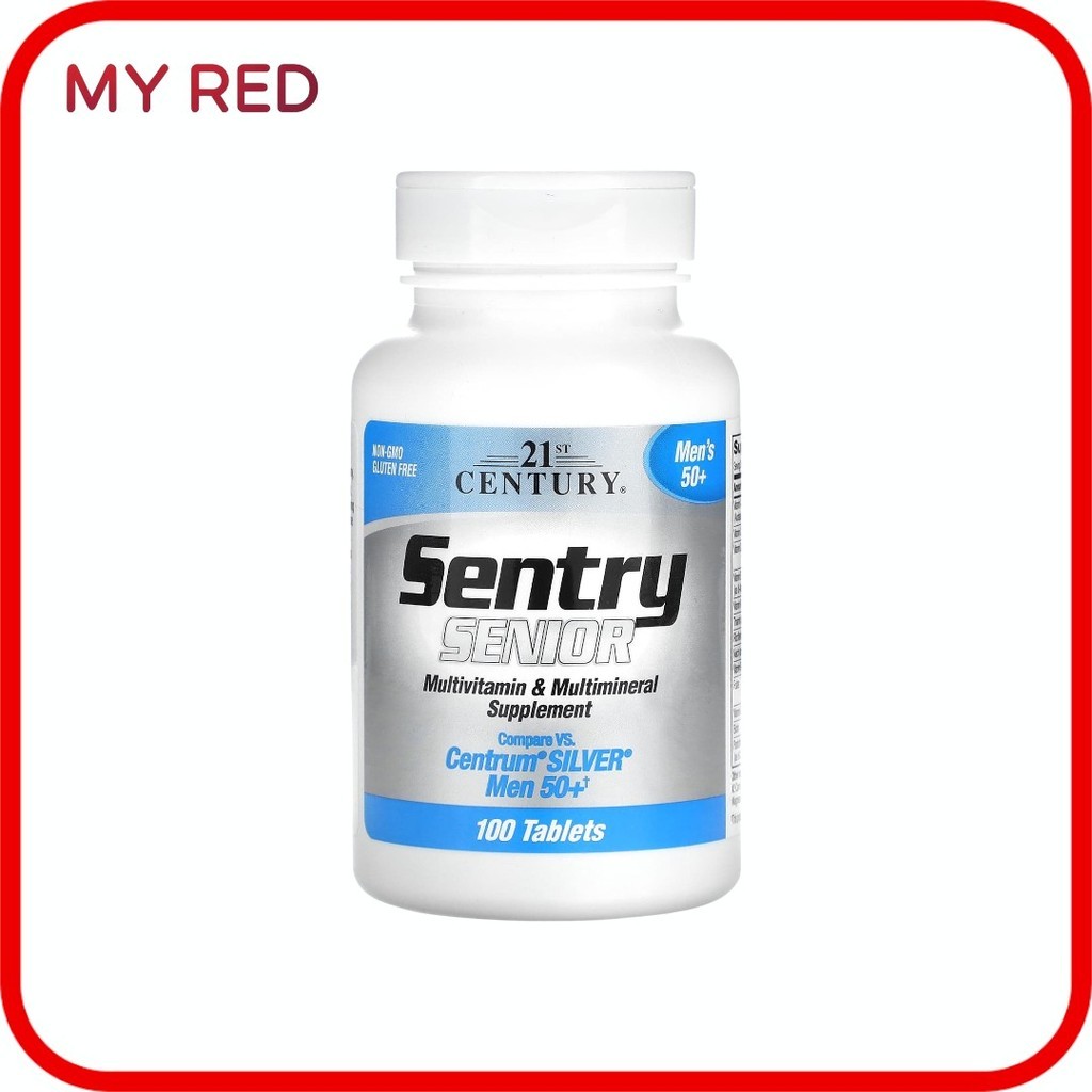 21st Century Sentry Senior Multivitamin & Multimineral Supplement Men's ...
