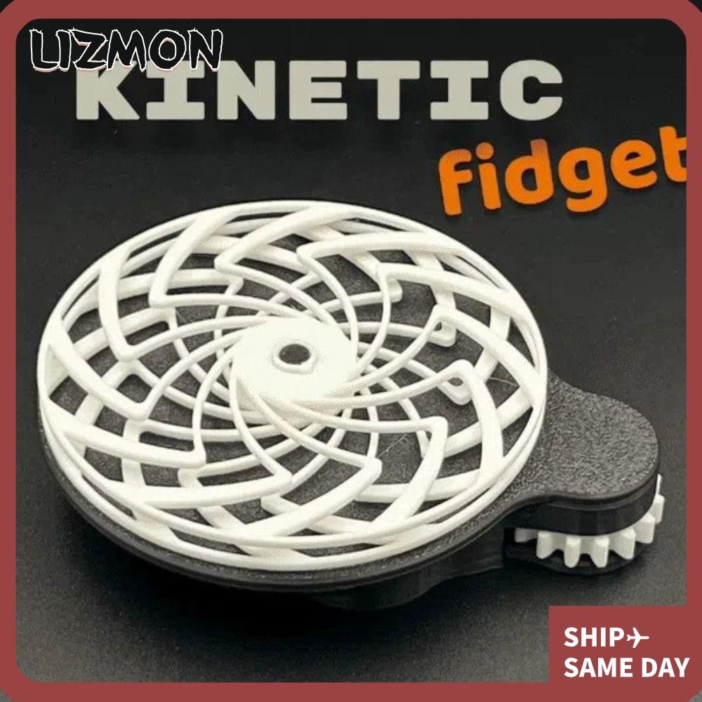 LIZMON Spiral Gear Fidget Toy, Mute Stress Relief Dynamic Decompression ...
