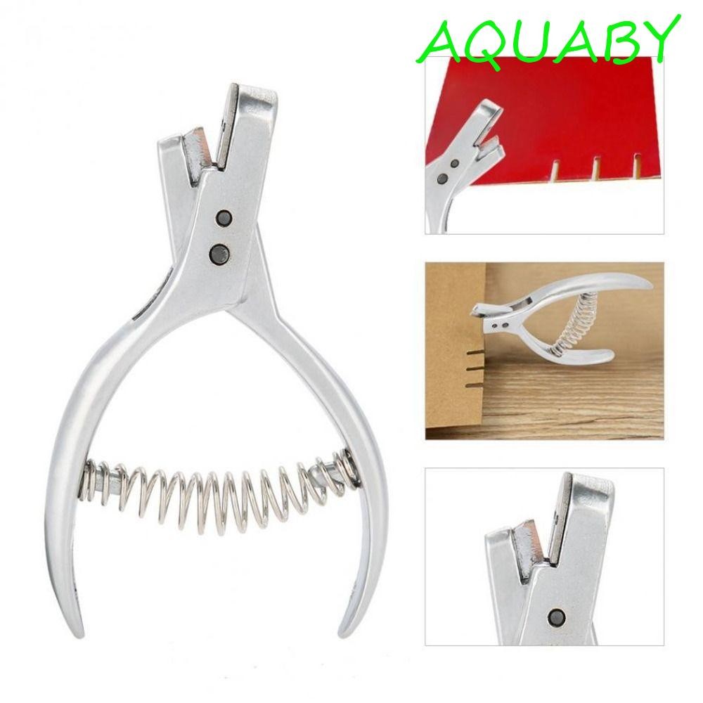 คีมเย็บผ้า AQUABY U-Shaped คุณภาพสูงหนังหัตถกรรมรูปแบบ Punch Tool Punch Marker คีมตัดเสื้อผ้า ...