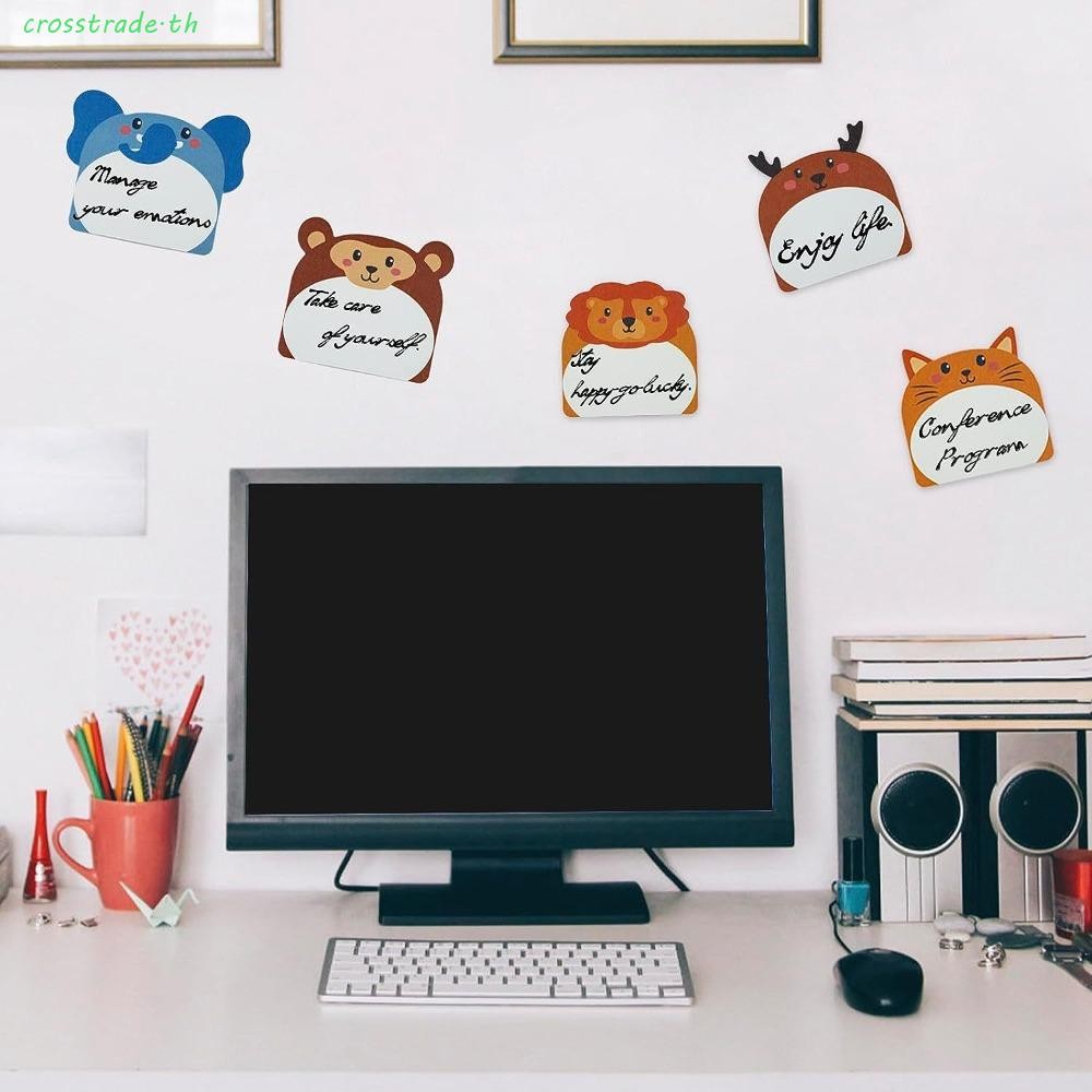 CROSSTRADE 12 ชิ้นสัตว์ Memo Pad, Kitty Meow Cat Sticky Note, บุ๊คมาร์ค ...
