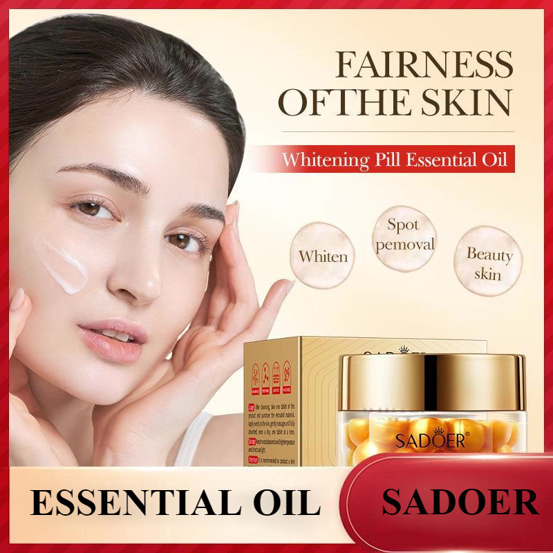 Sadoer Kapsul Pati Anti Kedutan และ Pemutihan / น้ํามันเอสเซ้นส์แคปซูลต่อต้านริ้วรอยไวท์เทนนิ่ง ...