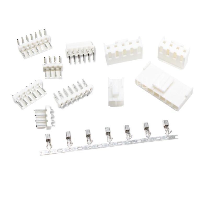 VH3.96 Terminal 2P 3P 4P 5P 6P 7P 8P 9P 10P 11P 12Pทั้งชุดเปลือกยาง+ขาตรงโค้ง+Reed 3.96MM ...