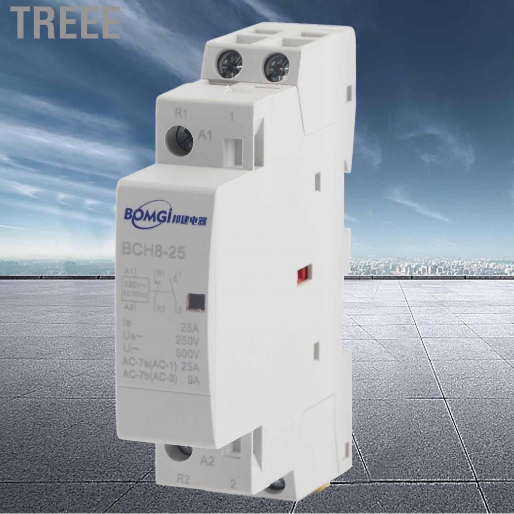 Treee คอนแทค 2P 25A 220V/230V 1NO 1NC 50/60HZ Din Rail ครัวเรือน AC | Shopee Thailand
