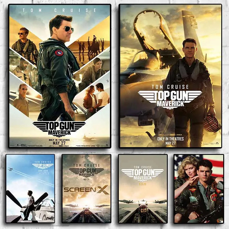 2022 Top Gun: loner โปสเตอร์ภาพยนตร์สมัยใหม่ Home Wall Decor Fan ...
