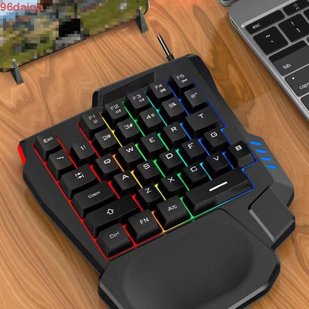 Daiga One Handedly Keyboard, USB Mini Single Handed Numpad Ultra-slim 3 ...