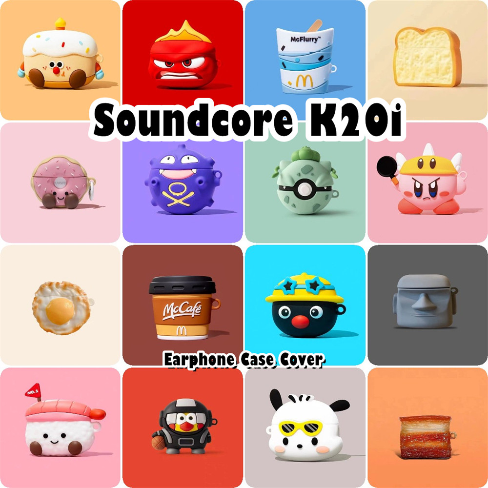 【Case Home】นําไปใช้กับ Soundcore K20i เคส Case เคสหูฟัง การ์ตูนง่าย ซิลิโคนนุ่ม เคส เคสหูฟัง NO ...