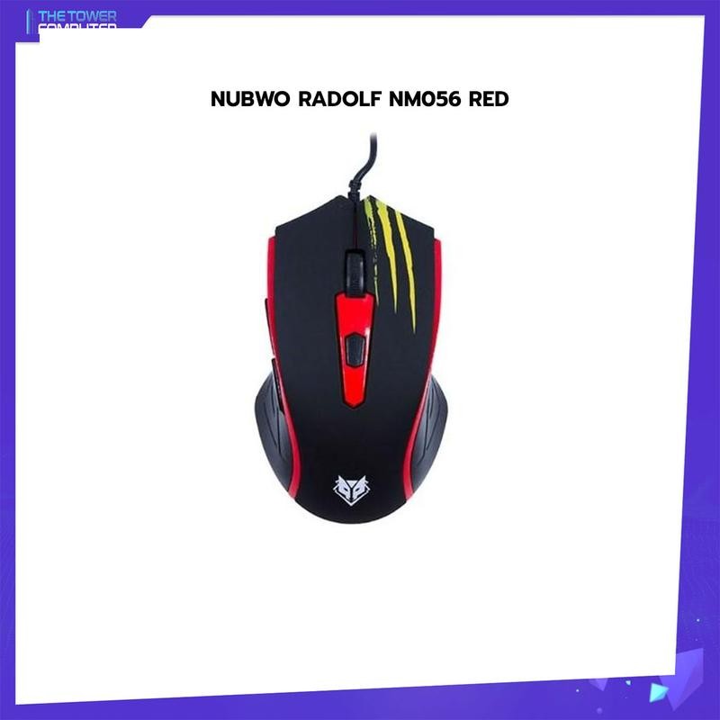 เมาส์เกมมิ่ง NUBWO RADOLF NM056 RED รุ่นใหม่ | Shopee Thailand
