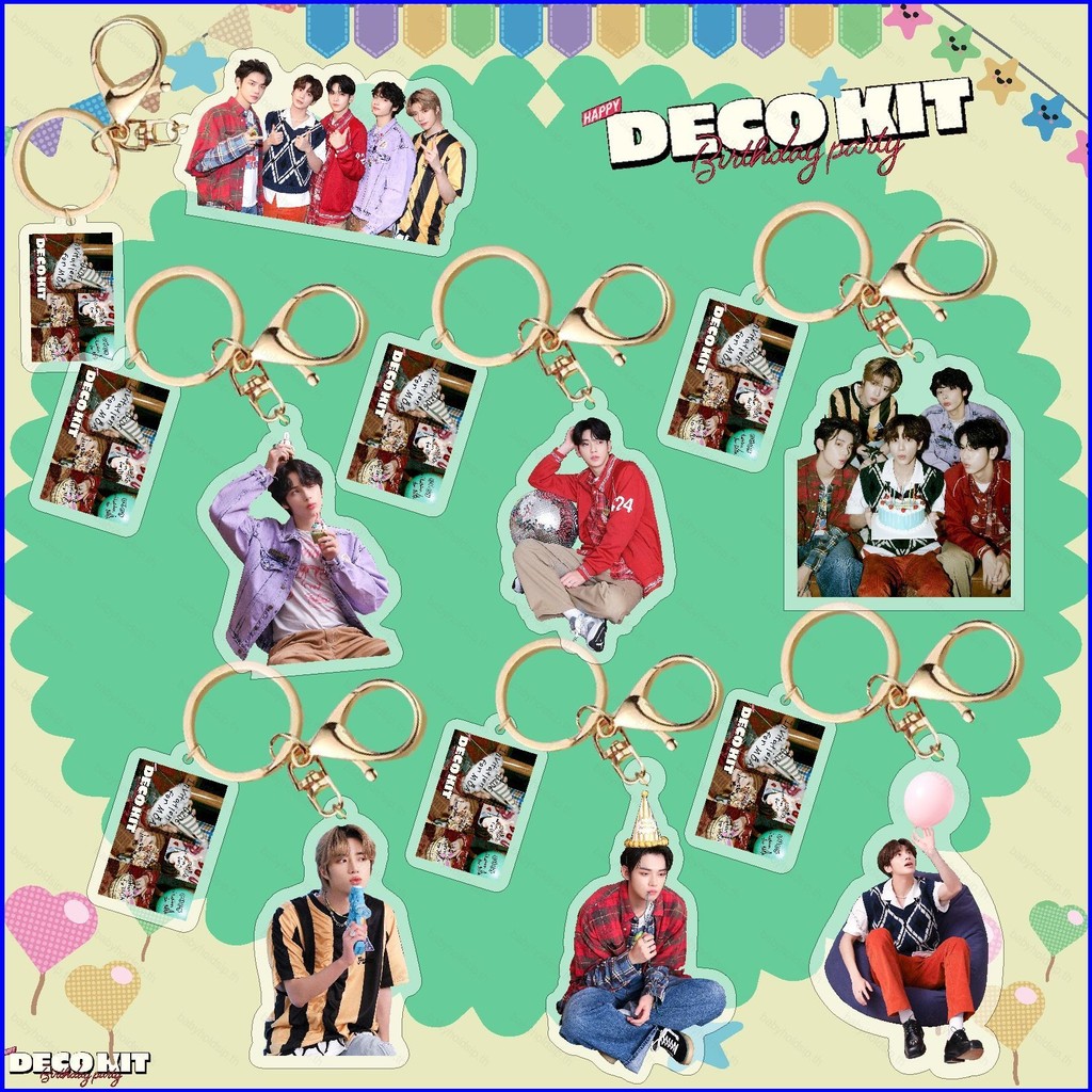TXT DECO KIT Party อะคริลิคพวงกุญแจจี้กระเป๋าอุปกรณ์เสริมพวงกุญแจ ...
