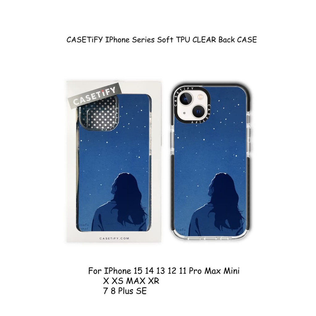 ดูกรณี CASETiFY IPhone Series Soft TPU CLEAR Back CASE สําหรับ IPhone 16 15 14 13 12 11 Pro MAX ...